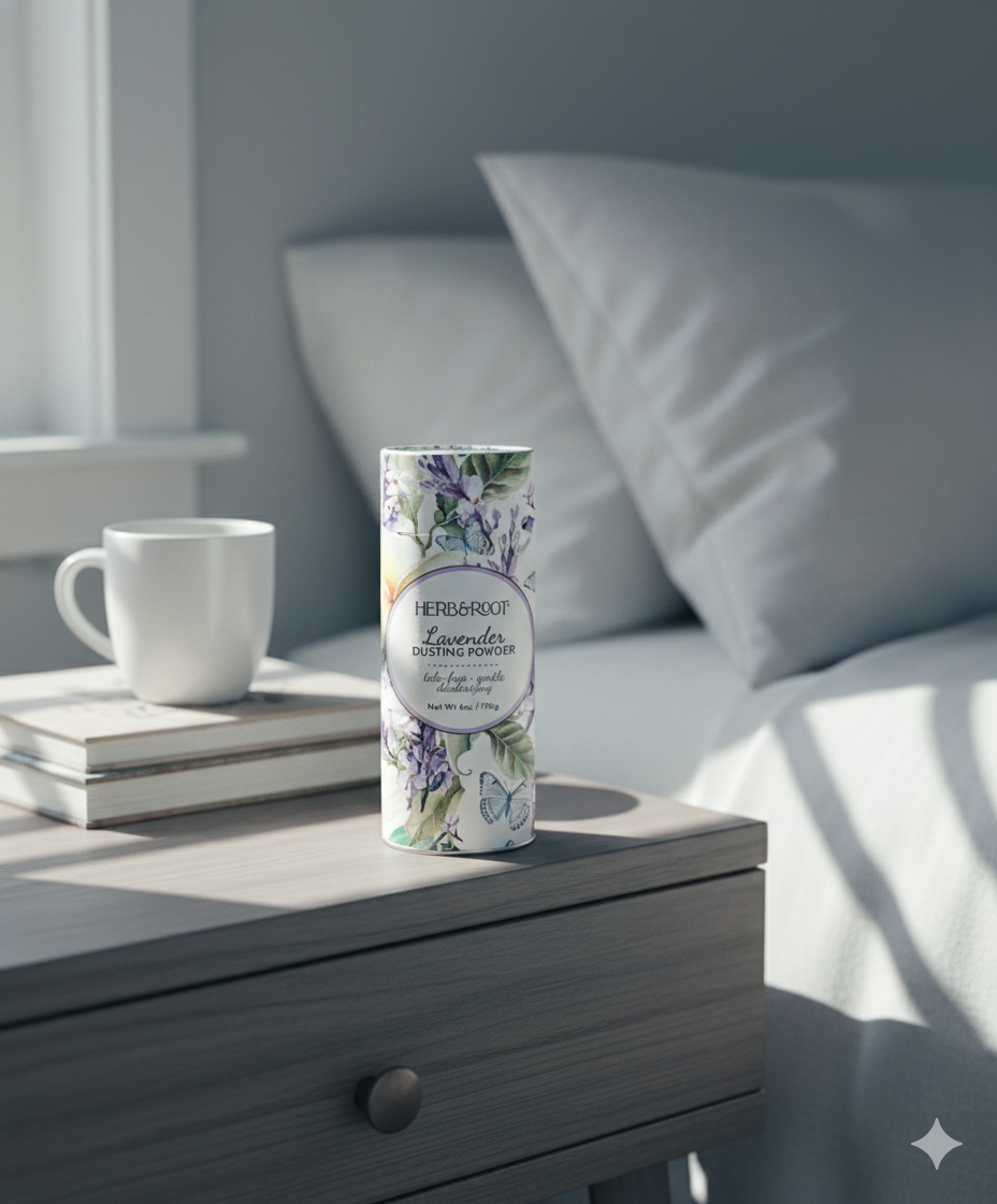 Lavender Dusting Powder- Talc-Free, soothing, deodorizing powder for ...