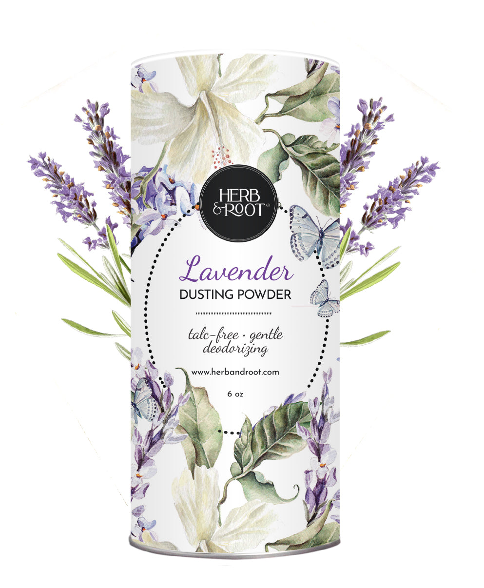 Lavender Dusting Powder- Talc-Free, soothing, deodorizing powder for ...