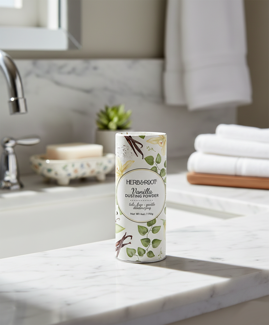 Vanilla Dusting Powder- Talc-free, soothing, deodorizing powder gentle ...